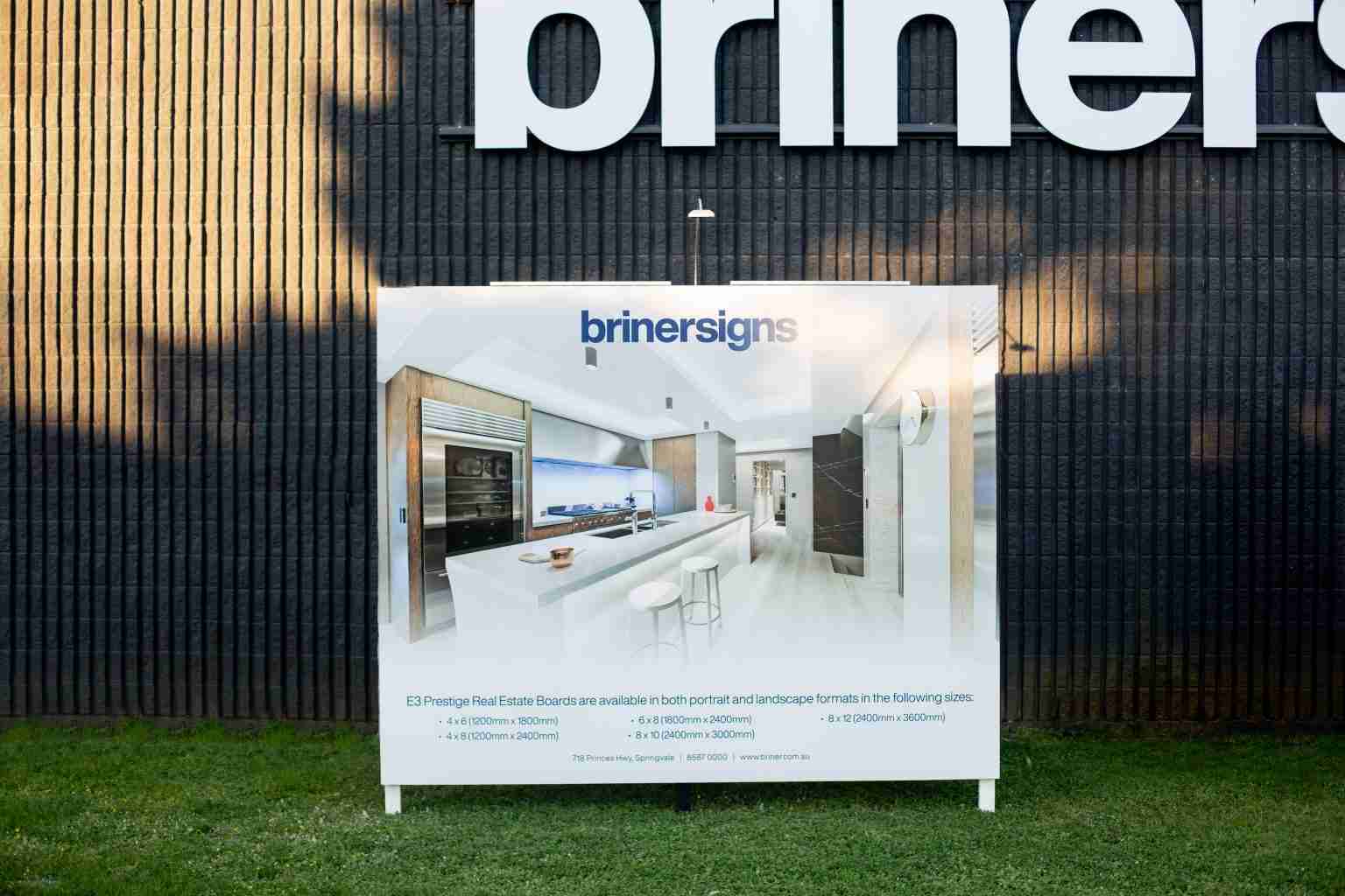 Real Estate Boards | Signage | Brand Collateral | Display Suites - Briner